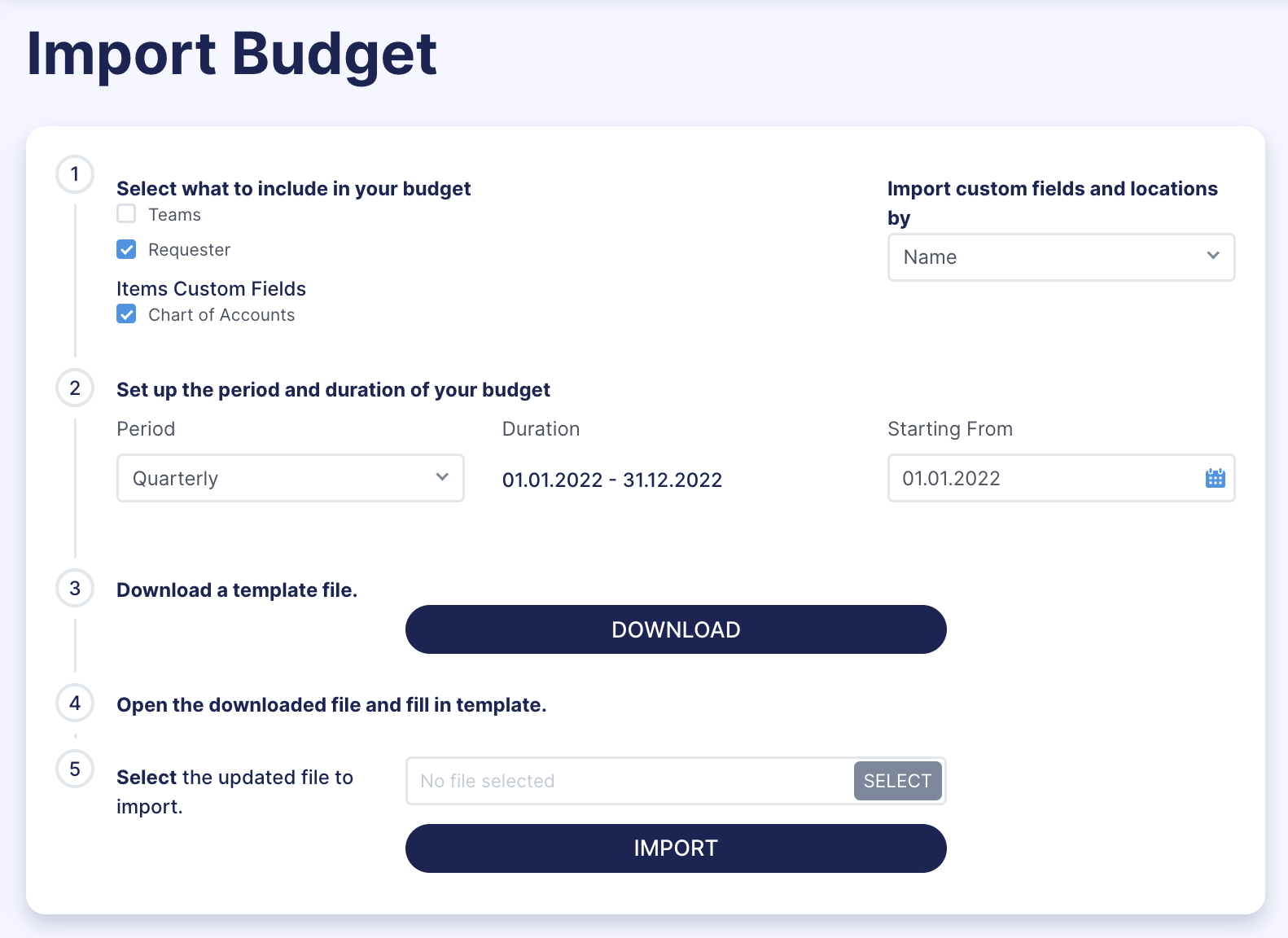 How to Import and Update Budgets How to Import and Update Budgets
